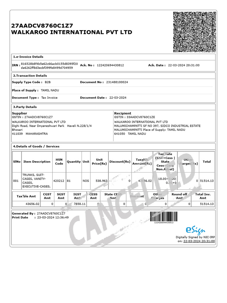 Nic.einvoice.web | PDF | Invoice | Public Finance