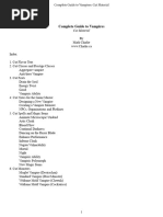 V5 Character Creation Quick Reference 3.0 | PDF