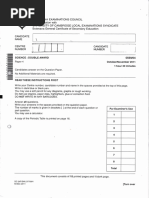 BSSE General Science Paper 3 Specimen 2025 | PDF | Chloride | Sodium