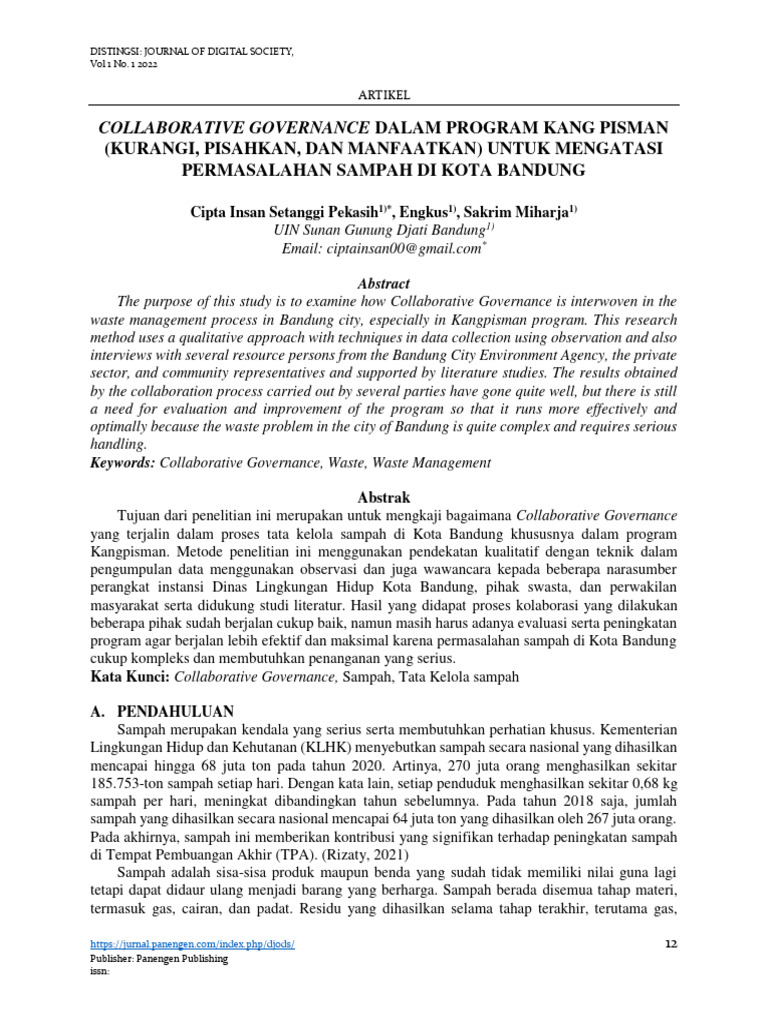 Timbulan Sampah Bandung 2020 | PDF