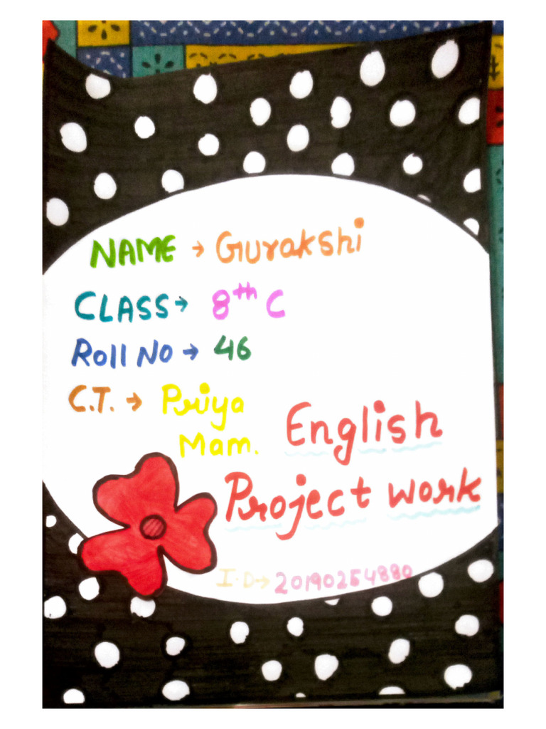 Class 9 and 10 English Project | PDF