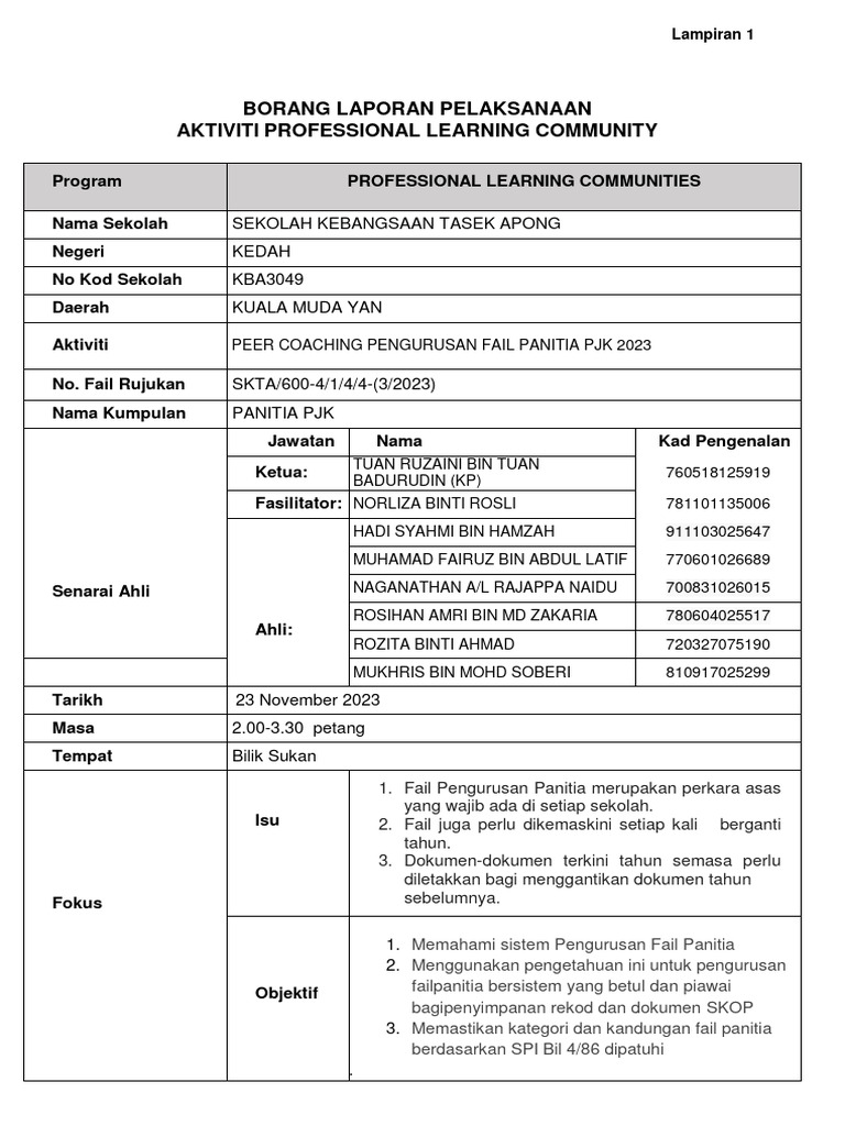 Contoh Peer Coaching | PDF