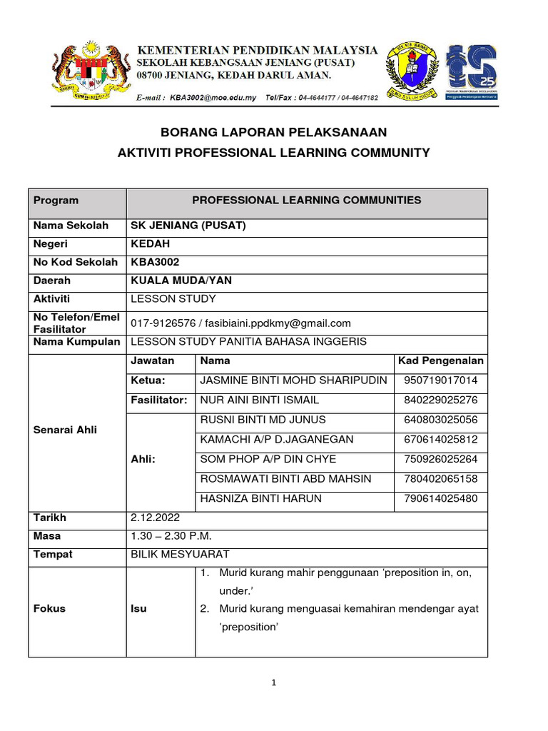 Contoh Lesson Study Bi | PDF