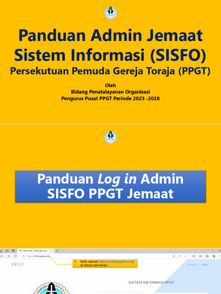 Panduan Terbaru Bagi Admin Sisfo Jemaat Update 23 Mei 2024-1 | PDF