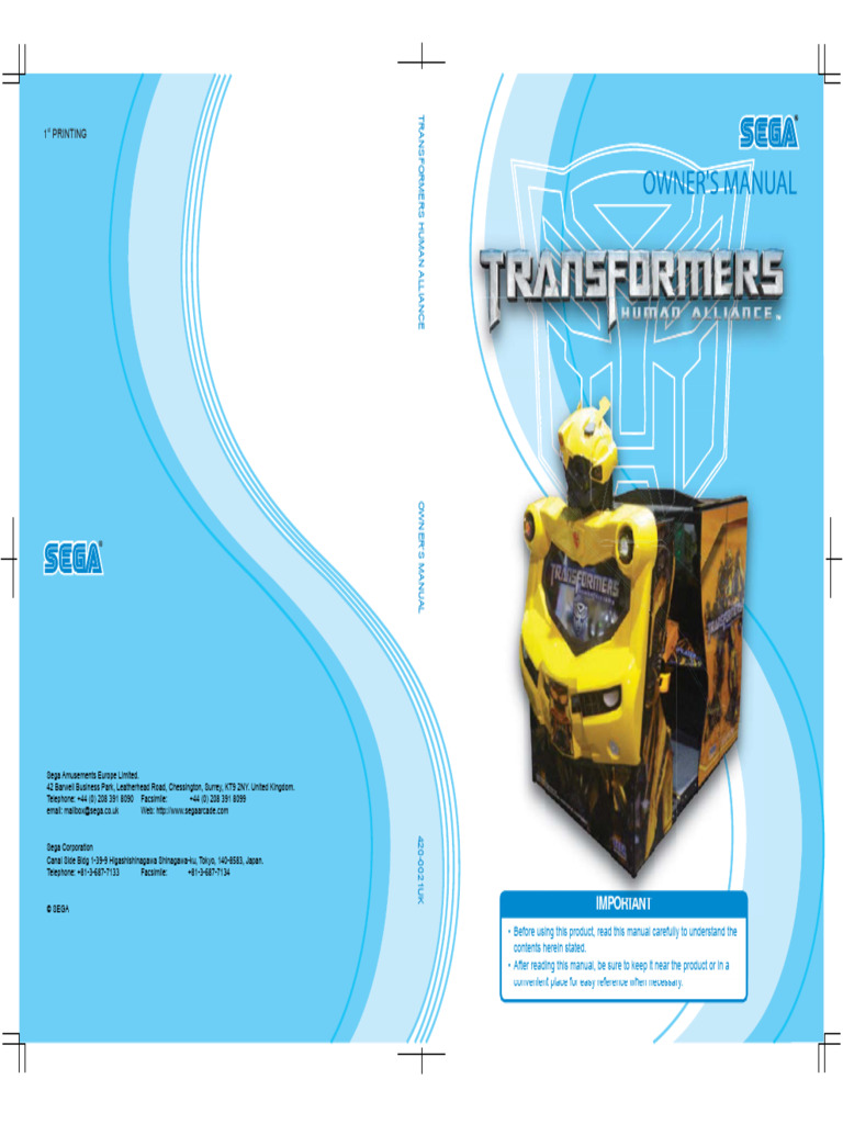 Transformers Owners Manual | PDF