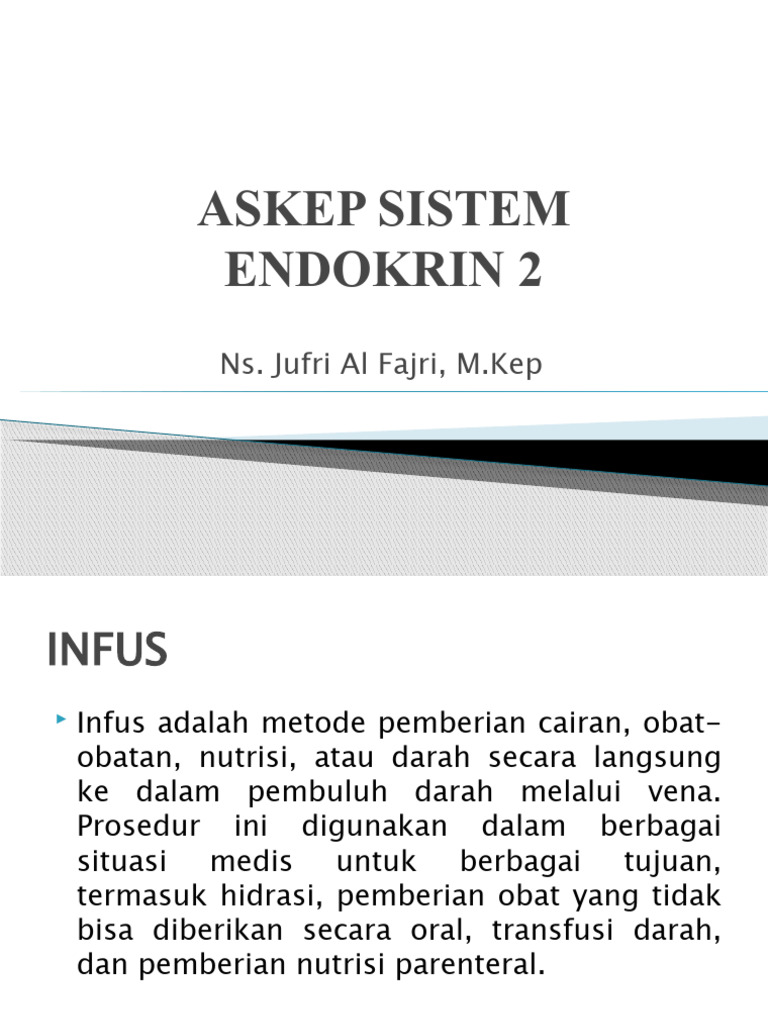 Askep Sistem Endokrin 2 Menghitung Tetesan Infus | PDF | Sains & Matematika