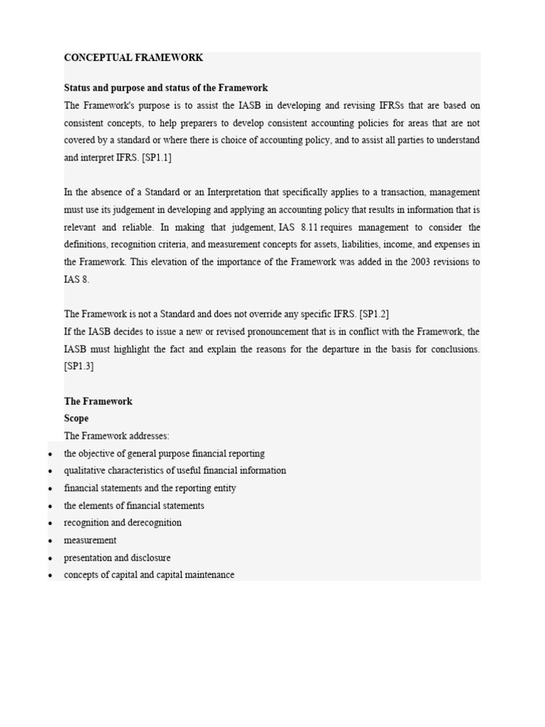 Conceptual Framework Update | PDF | International Financial Reporting ...