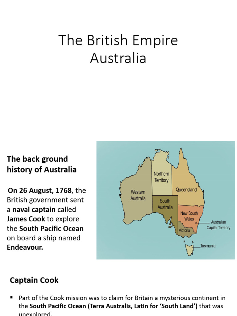 History of Australia's British Colonization | PDF | James Cook | Australia