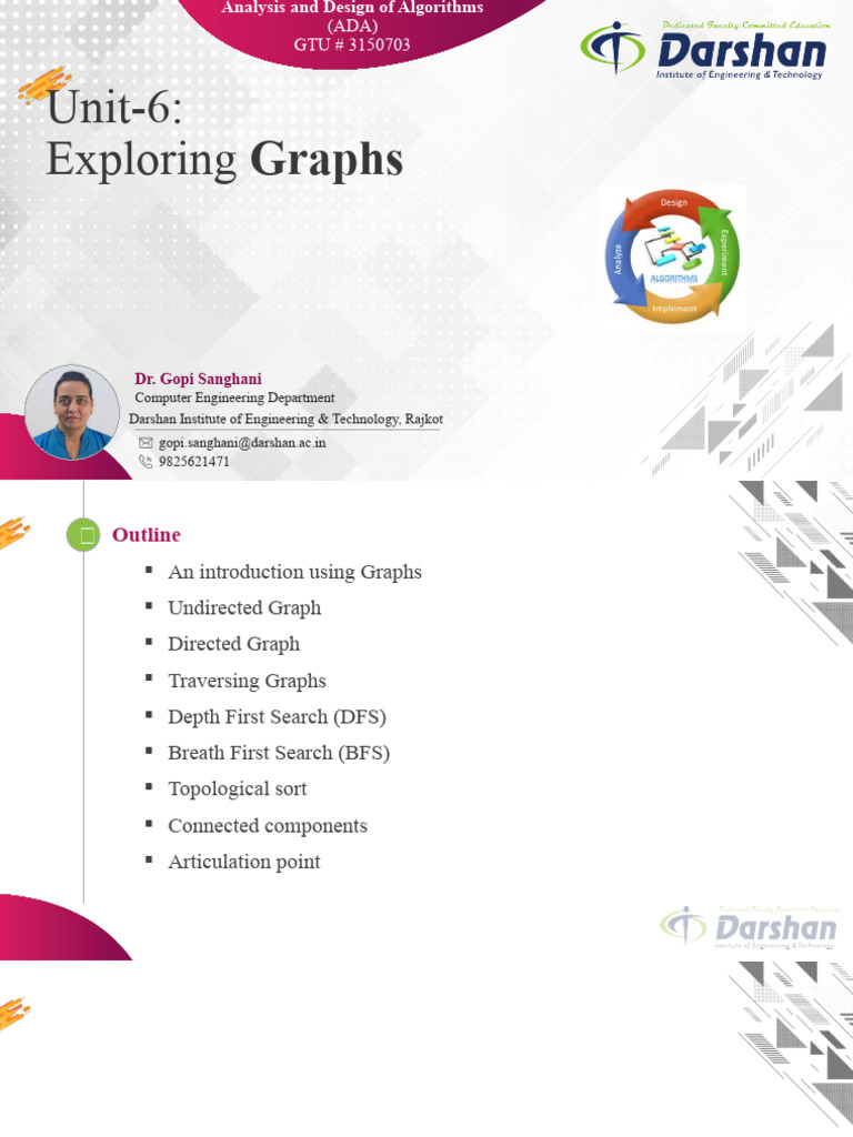 Unit-6 Exploring Graphs | Download Free PDF | Applied Mathematics | Graph Theory