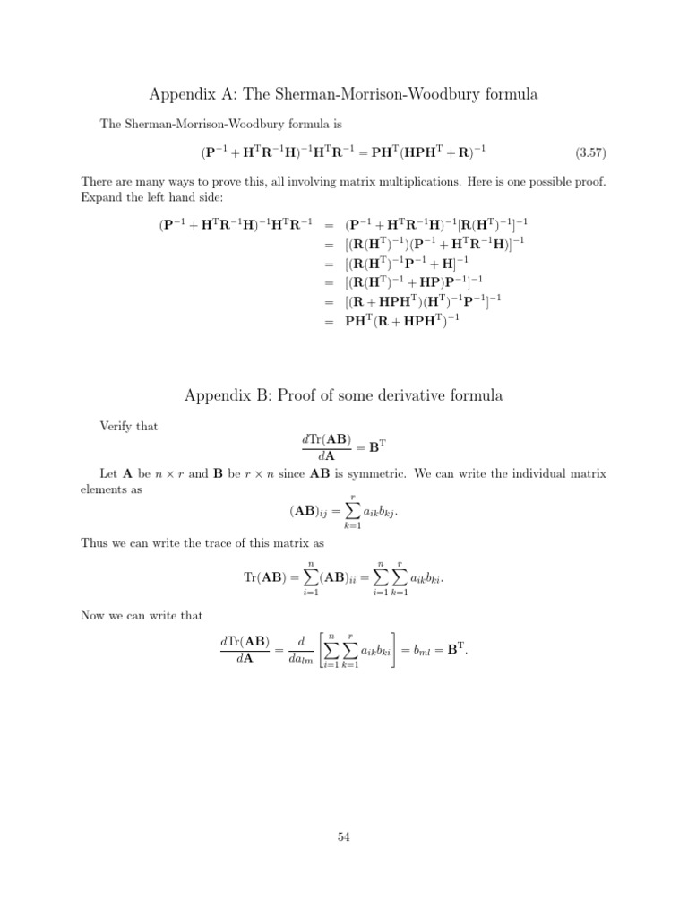 Sherman Morrison Woodbury | PDF | Eigenvalues And Eigenvectors | Matrix ...
