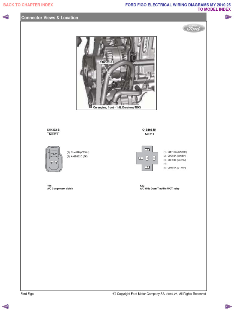 Ford Figo b517 2010 25 Ewd134 | PDF