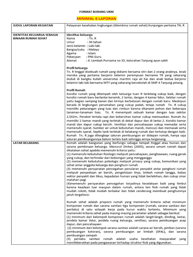 Format Borang UKM | PDF