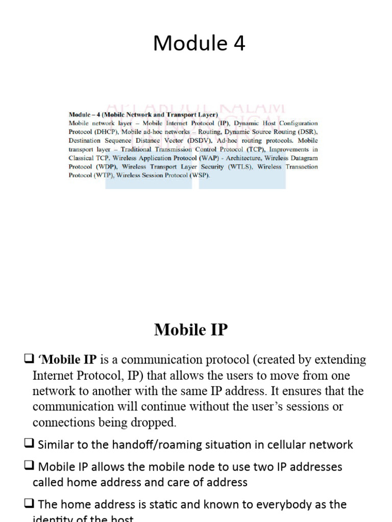 Module 4 Final | PDF | Transmission Control Protocol | I Pv6