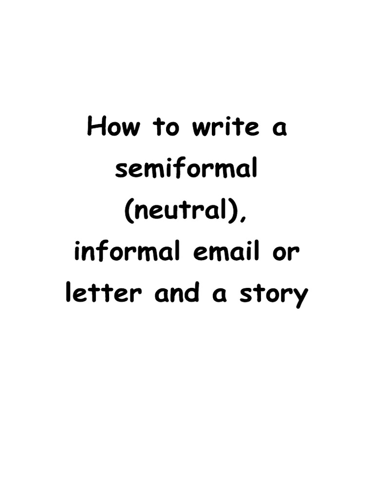 How to write an e-mail - Samples and Practice | PDF