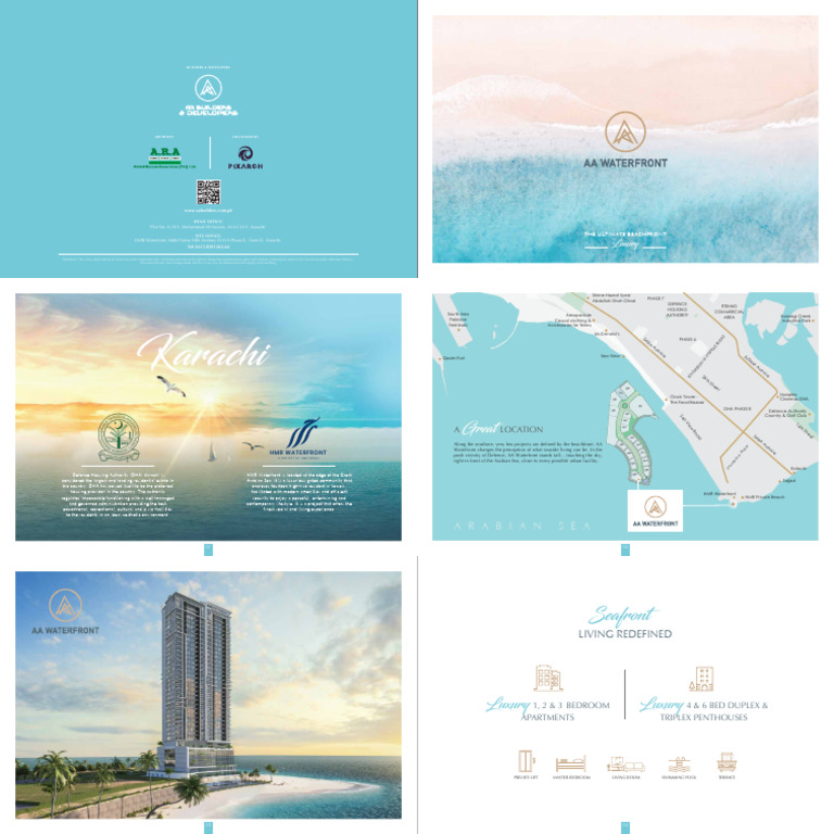 Brochure - AA Waterfront | PDF | Apartment | Karachi
