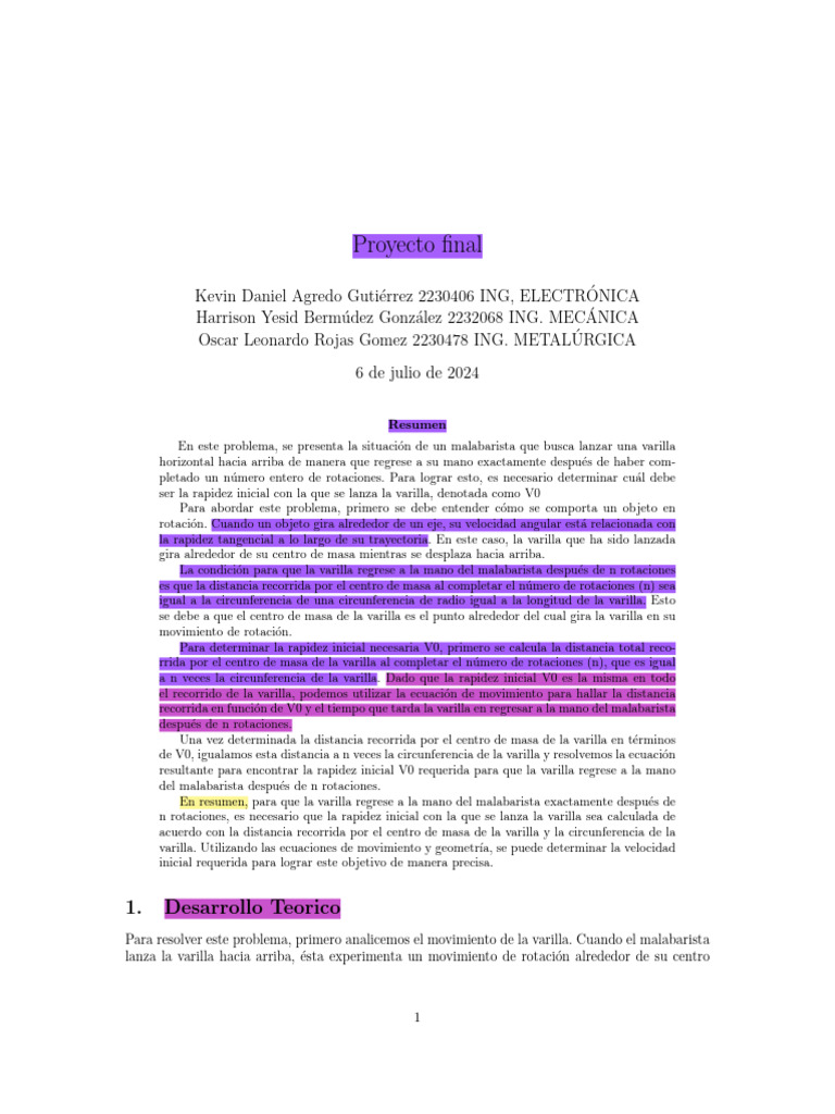 Kevin_Harrison_Oscar | Descargar gratis PDF | Rotación | Velocidad