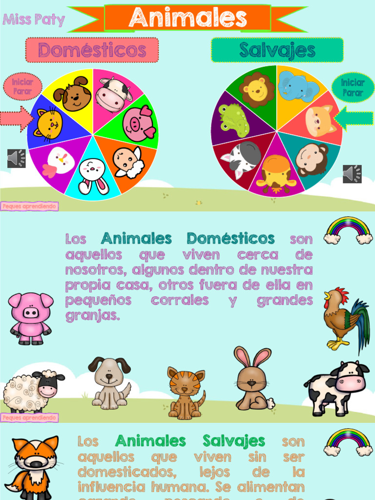 Animales Salvajes y Domesticos | PDF