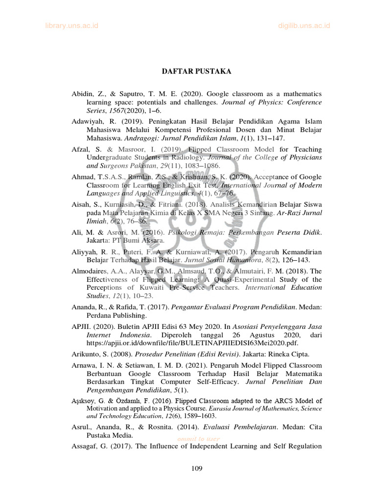 Daftar Pustaka | PDF | Educational Technology | Cognition