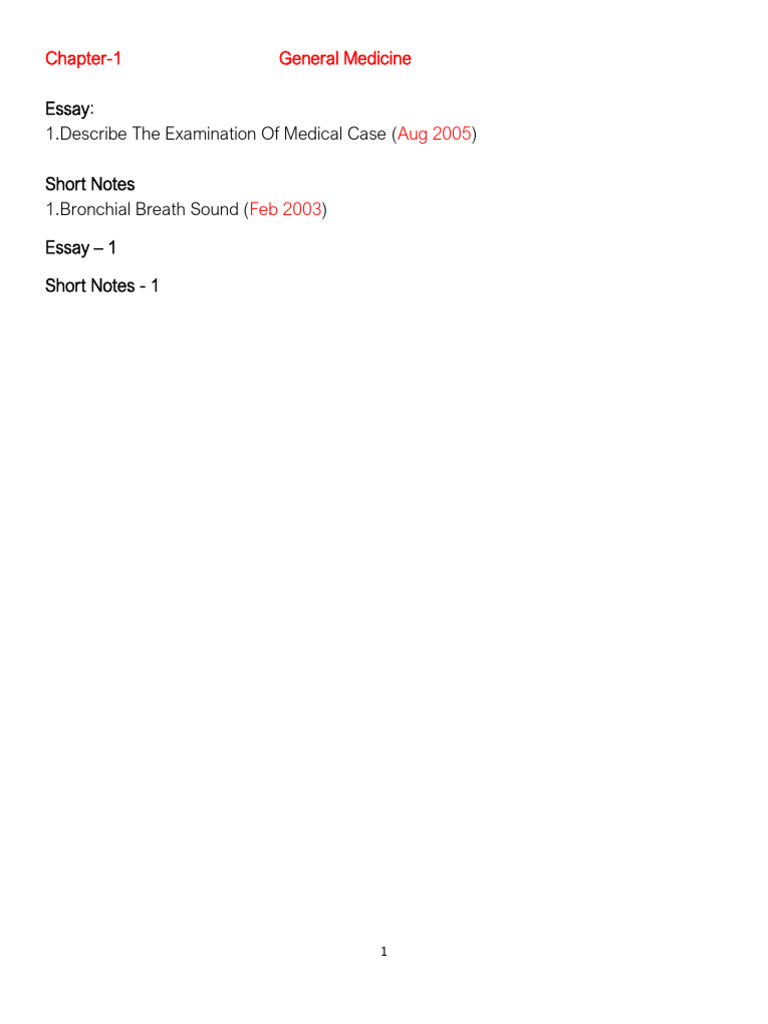 General Medicine Pdf Hepatitis Pneumonia