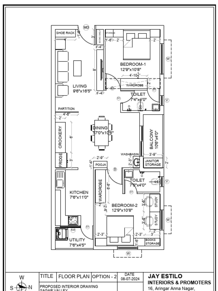 Proposed Interior Floor Plan Design | PDF