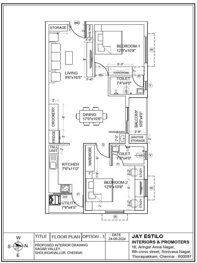 Floor Plan_ Option-1 | PDF