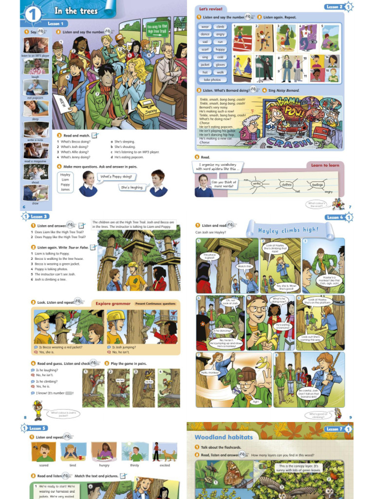 Great Explorers 5- Unit 1- In the trees | PDF
