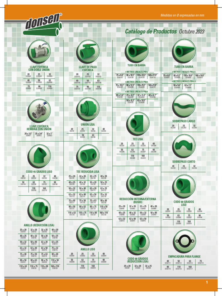 Catalogo de Productos Donsen PPR® 2023 | PDF