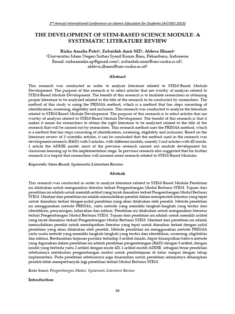 536-Article Text-1696-1-10-20230729 | PDF | Learning | Science ...