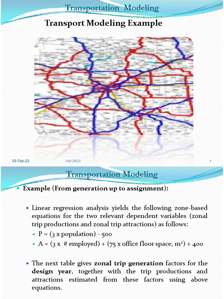 6 Transportation Modeling Example | PDF | Applied Mathematics