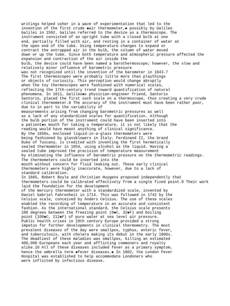 Historia Da Termografia 2 | PDF | Thermometer | Applied And ...