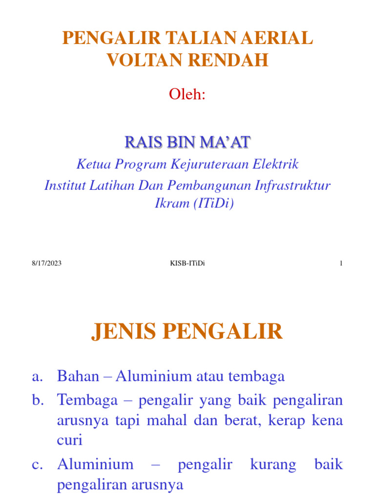 Pengalir Talian Aerial | PDF