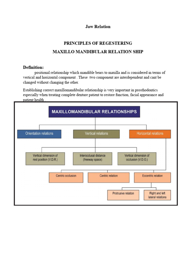 Jaw relation Final word edit by dr wafaa | PDF | Dentures | Dentistry Branches