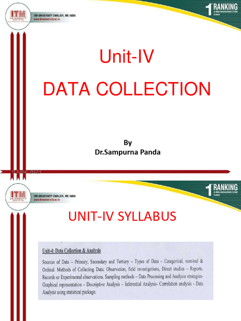 U-4 Data Collection | PDF | Data | Primary Sources U-4 Data Collection | PDF | Data | Primary Sources