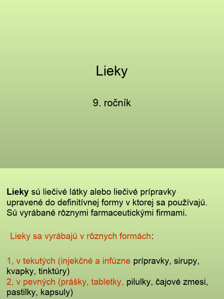 Lieky | PDF