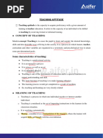 Teaching Aptitude Notes | PDF | Learning | Educational Assessment