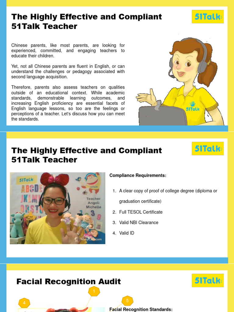 Professionalism in The 51talk Platform | PDF | Teachers | Classroom