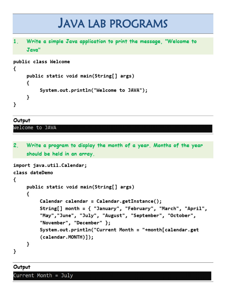 (Noc) - Java Lab Programs | PDF | Computer Programming | Software ... (Noc) - Java Lab Programs | PDF | Computer Programming | Software ...