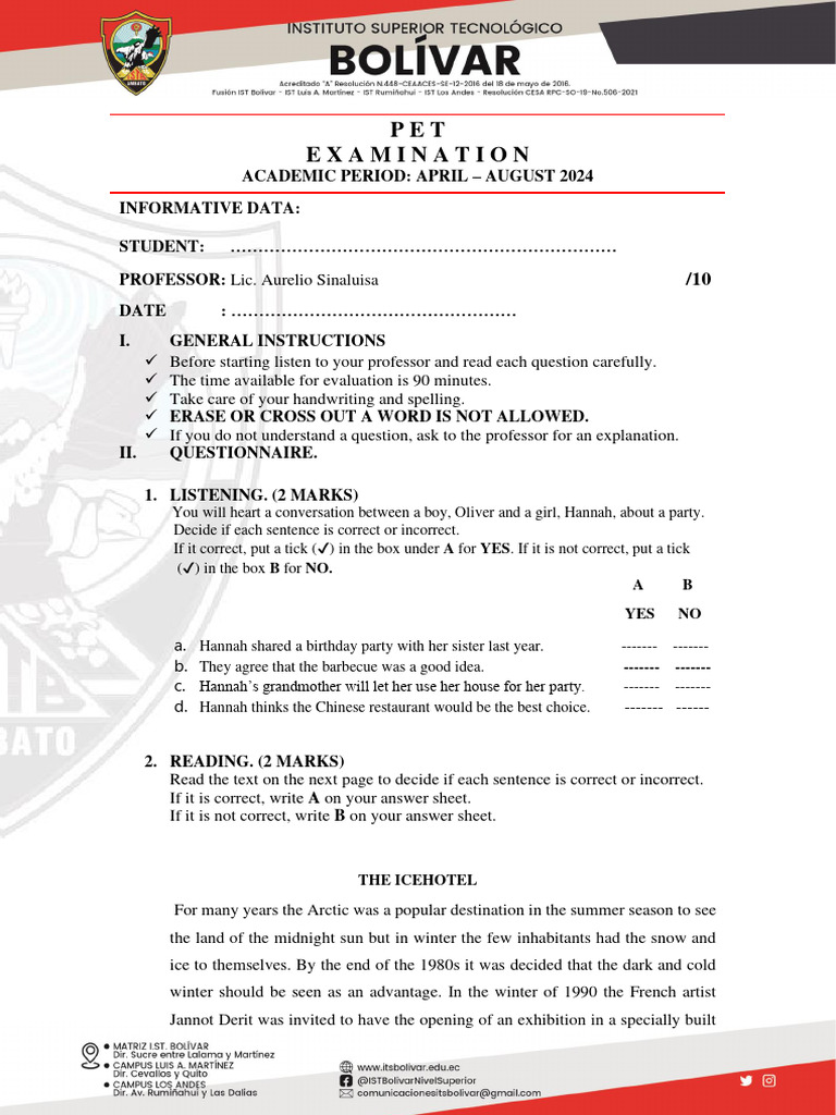 Exam Pet | PDF | Punctuation | Grammar