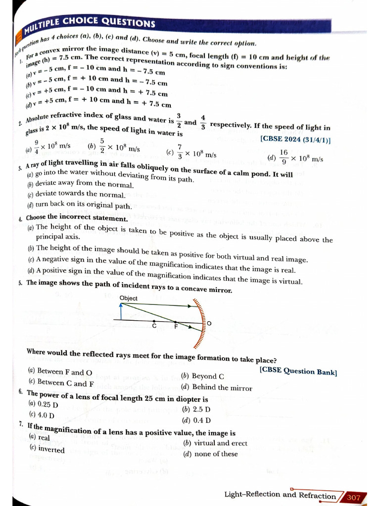 Light - Reflection and Refraction | PDF
