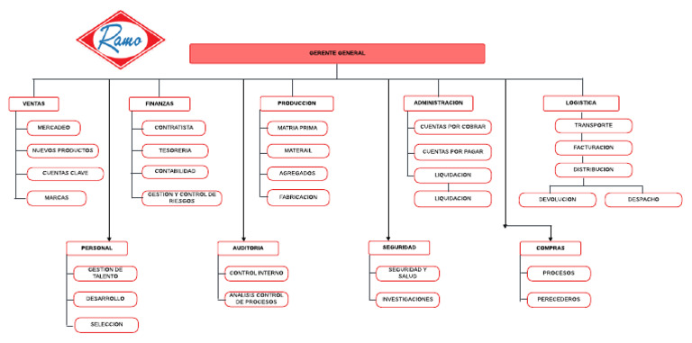 Estructura Organizacional de Ramo SAS | PDF