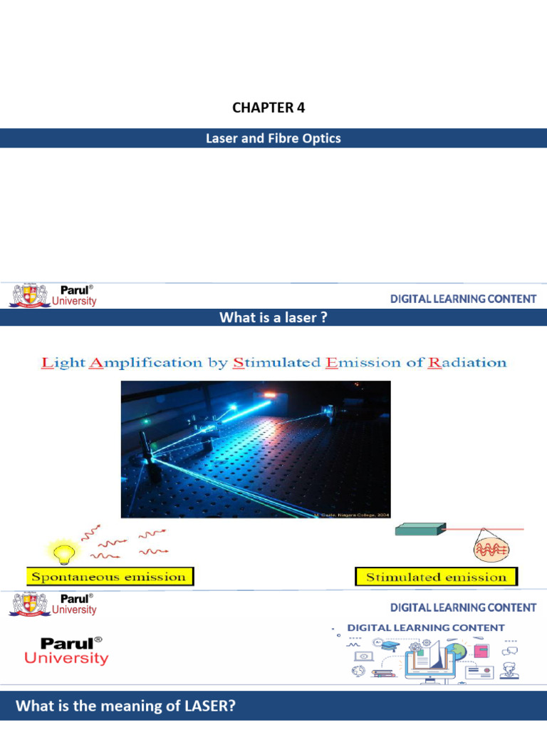 Unit 4 Physics | PDF | Laser | Laser Diode