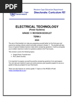 Electrical Technology Grade 10 Power Systems Term 2 - 2024 Final | PDF | Capacitor | Passivity ...