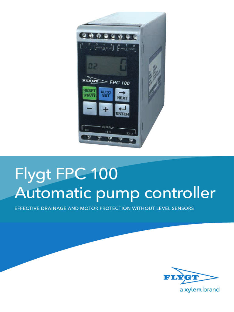 Flygt FPC 100 Automatic Pump Controller: Effective Drainage and Motor ...