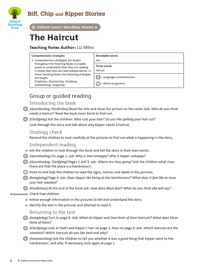 The Haircut | PDF | Applied Linguistics | Writing
