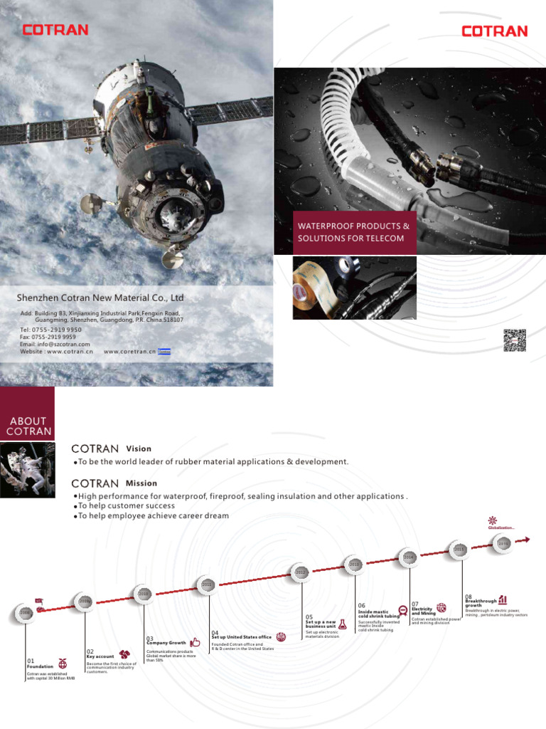 Cotran Waterproof Cold Shrink Tube-Radio and RF Products | PDF ...
