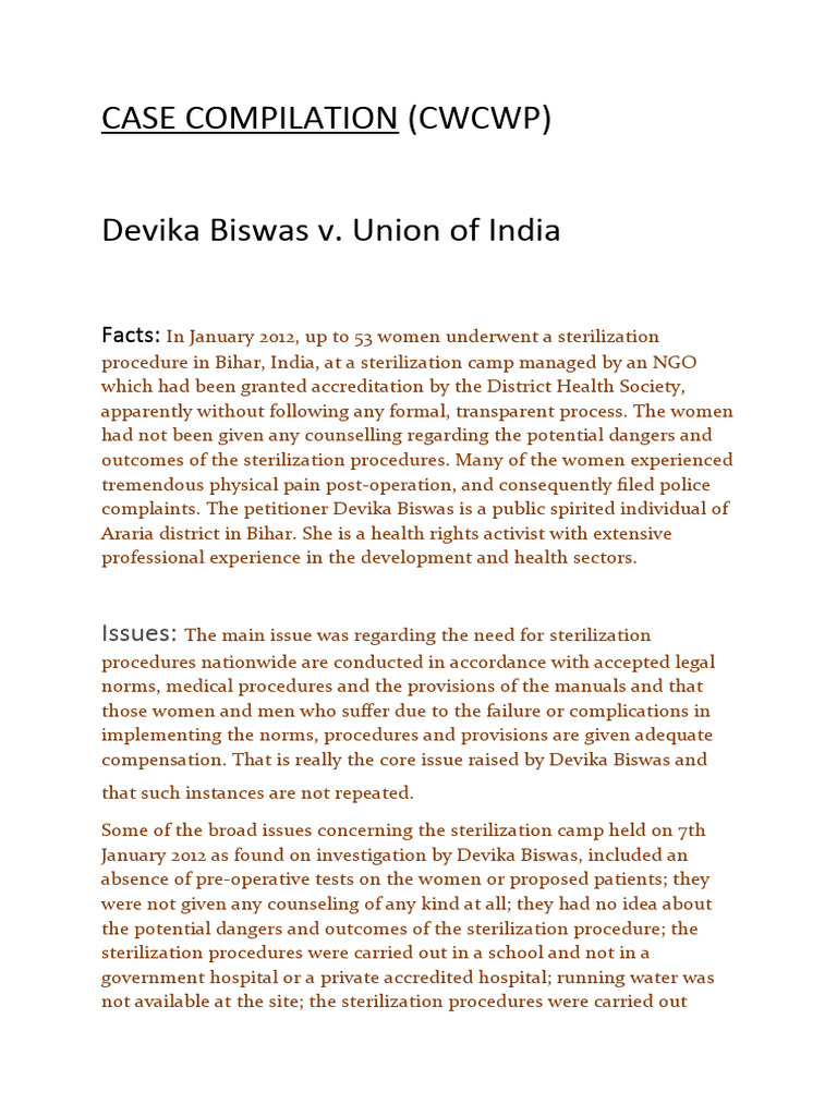 Case Compilation | PDF | Surgery | Social Programs