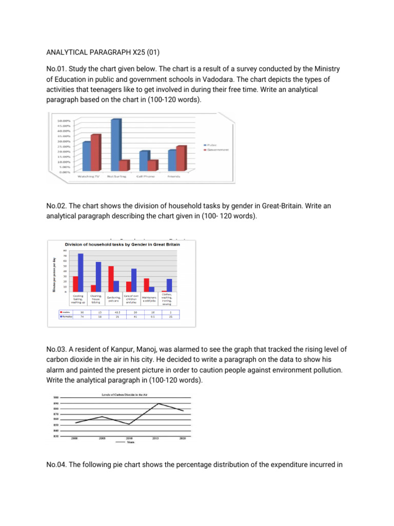 Analytical Paragraph X25 01 Download Free PDF Chart Pie Chart