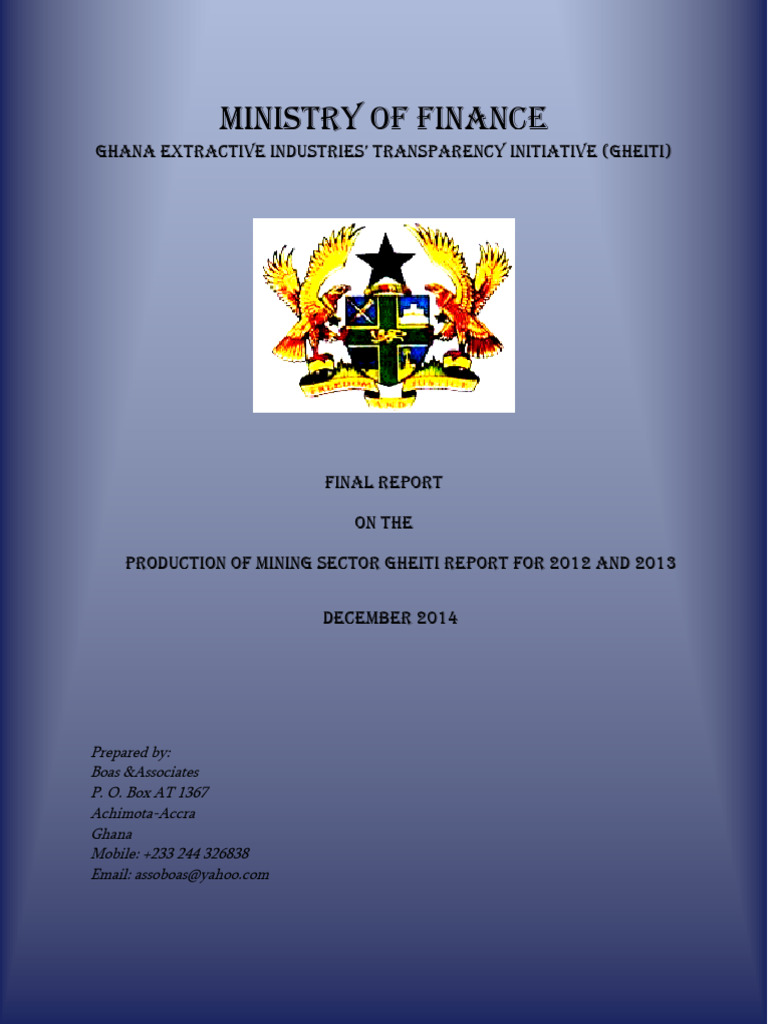 2012-2013_final_Mining_Sector_Report | PDF | Mining | Economies