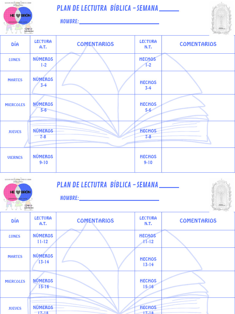 PLAN DE LECTURA Biblica-4 Semanas | PDF