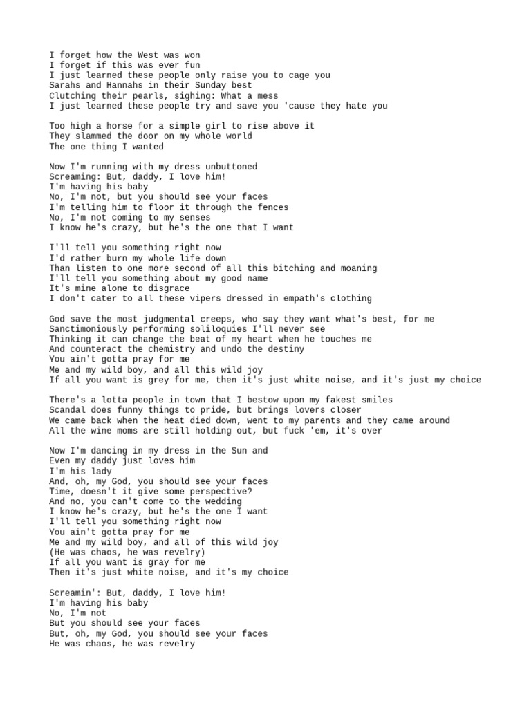 Wild Love and Rebellion Poem | PDF